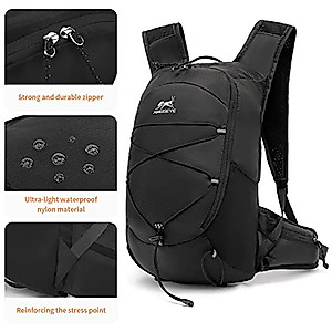 JEBATOXI 15L Hydration Backpack Hydration Pack for Cycling Biking Running Climbing, Lightweight Hiking Daypack Water Backpack for Men & Women