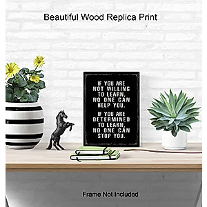 Motivational Wall Art - Office Wall Art & Decor Motivational poster - Positive Quotes Wall Decor - Encouragement Gifts - Positive Sayings for Wall Decor - Entrepreneur Wall Art - Inspirational Quotes