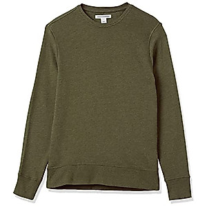 Amazon Essentials Men's Fleece Crewneck Sweatshirt - Olive Heather, Medium (Available in Big & Tall Sizes)