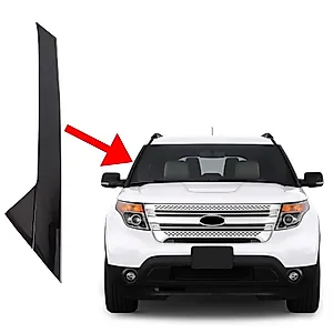 KUAFU A-Pillar Molding Windshield Outer Trim Compatible with 2011-2019 Ford Explorer 4 Door Utility Replacement for BB5Z7803136AA BB5Z-7803136-AB
