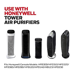 Honeywell Household Odor & Gas Reducing Pre-Filter, 2 Pack, Black