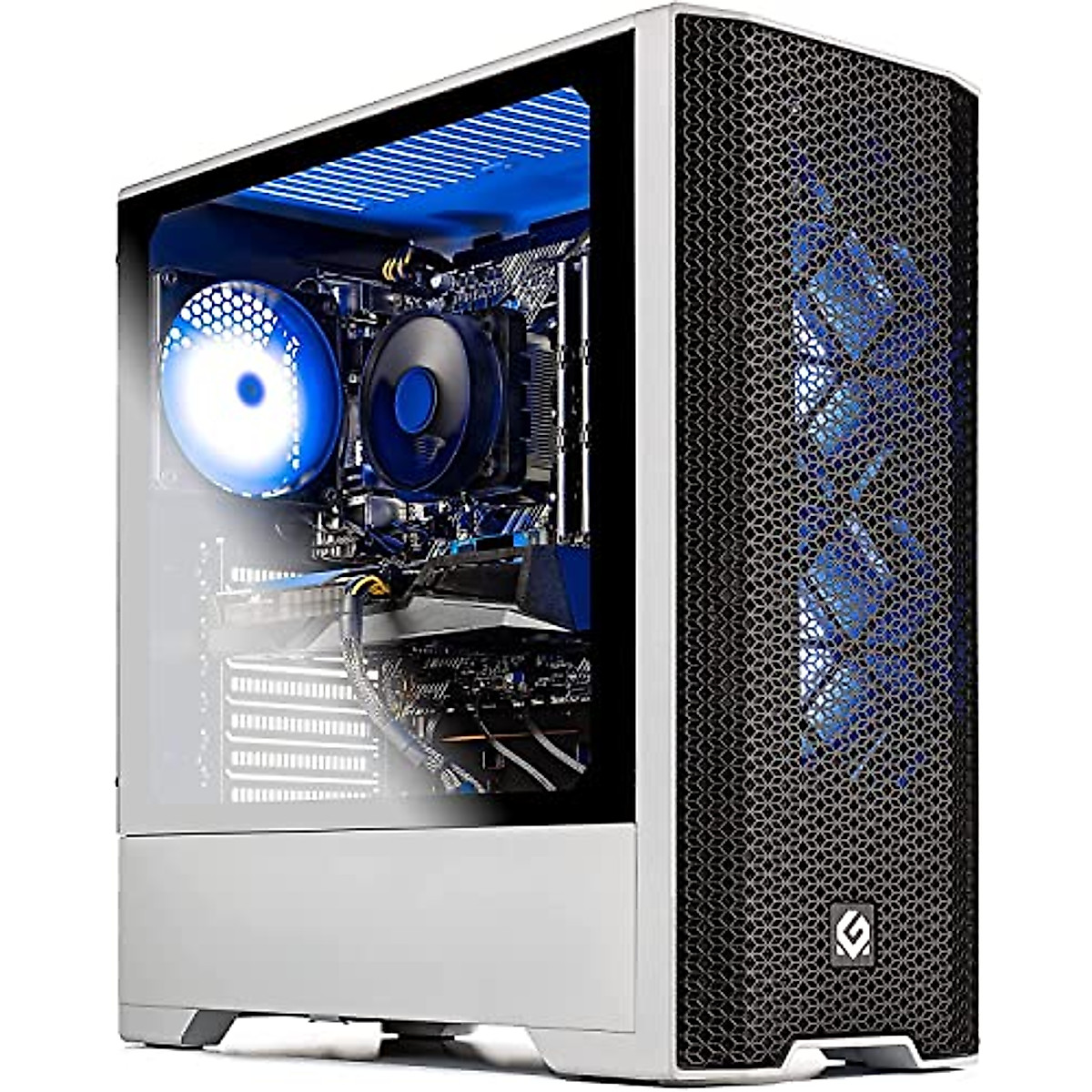 Skytech Gaming Blaze 3.0 Gaming PC Desktop – Intel i5-10400F, RX 6600XT, 1TB NVME, 16G DDR4 3200, AC Wi-Fi, Windows 10 Home 64-bit, White