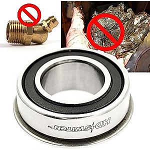 (4 Pack) HD Switch Front Wheel Bearing Bushing to Bearing Conversion Kit for Husqvarna, AYP, Poulan, Jonsered, Craftsman, Replaces 532124959, 124959