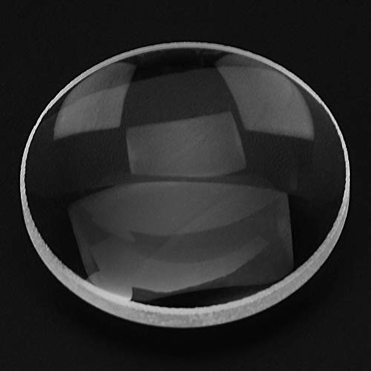 yangsense Double Convex Lens, 30mm Diameter Optical Glass Convex Lens, 2.5 X Magnifying Factor for DIY Magnifying Lens Physical Optics Experiment Lens Physics Classrooms