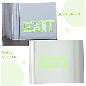 Veemoon 1set Export Sticker Stickers Signs Exit Sign Floor Guide Sticker Shopping Mall Exit Decal Way Indicator Sticker Indicator Floor Sticker Exit Sticker Direction Sticker The 2sheets