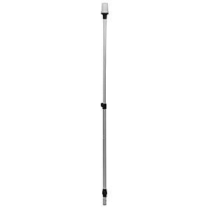 attwood 5610-48-7 Telescoping Pole Light, All-Around Light, Height-Adjustable 26-42 inches, 2 Mile 360-Degree Visibility, One Size