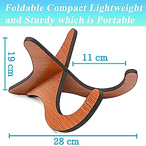 WOGOD Ukulele Stand Instrument Stand Folding Portable Stand for Mandolins and Violins .