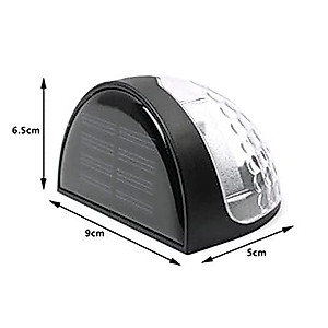 ZHUANYIYI 2 Pieces, Solar Step Lights, Courtyard Fence Stairs Landscape Lights, Home Garden Decoration Pavement Waterproof Lights, Light and Shadow Night Lights