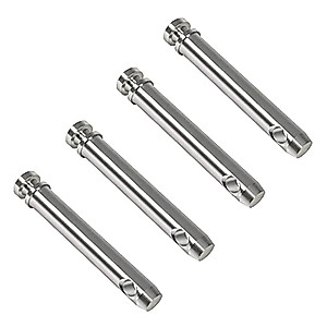4 Pack Sunluway S07070200 Cat 1 Top Link Pin 3/4 in Dia Pin 5-1/2 Top Link Pin Hitch Pin Accessories for Tractors