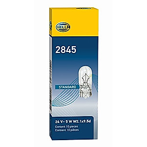 HELLA 2845 24V 5W Standard Miniature Replacement Navigation and Interior Light Bulb