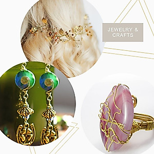 Artistic Wire, 18 Gauge Bare Yellow Brass Craft Jewelry Wrapping Wire, 10 yd