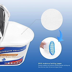 Vacplus Moisture Absorbers 16 Pack, 10.5 Oz, Humidity Absorber Boxes Attracts Extra Moisture from Your Bathroom, Closet, Kitchen, Dehumidifier for Closet (Fragrance Free), Blue