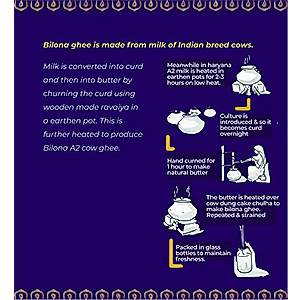 Indicow Farms A2 Cow Ghee (A2 Cow (Sahiwal), 500ml)