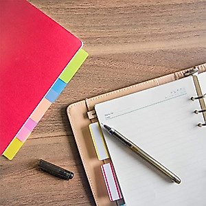 KICNIC 2 Inch Sticky Tabs Index Tabs 240 Pieces, Colored Reading Tabs Self Adhesive, Arrow Flags Pages Markers for Binder, Books, File Folders and Notebook [12 Colors] Writable, Repositionable