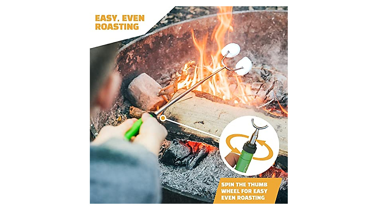 MalloMe Marshmallow Roasting Sticks - Perfect for S'mores