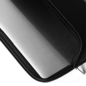 CCPK 13" Laptop Sleeve 13 Inch Cover Protective Case Compatible with Apple MacBook Air 13.3 Inch Mac Pro M1 Surface Lenovo Dell HP Bag Computer Pouch Accessories Travel Carrying Case Neoprene, Black