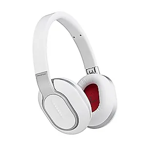 Phiaton Bluetooth Wireless BT 460 Qualcomm Touch Interface, Premium Headphones with Mic, Smart Play and Pause, White
