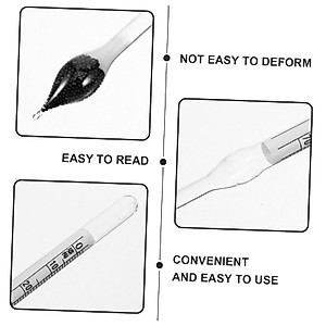 Hohopeti Hydrometer Salt Gauges Densitometer for Fish Tank Salt Water Gravimeter Salt Measurements Liquid Measurements Aquarium Areometer Salt Scales Salinometer Measure Gauges Glass