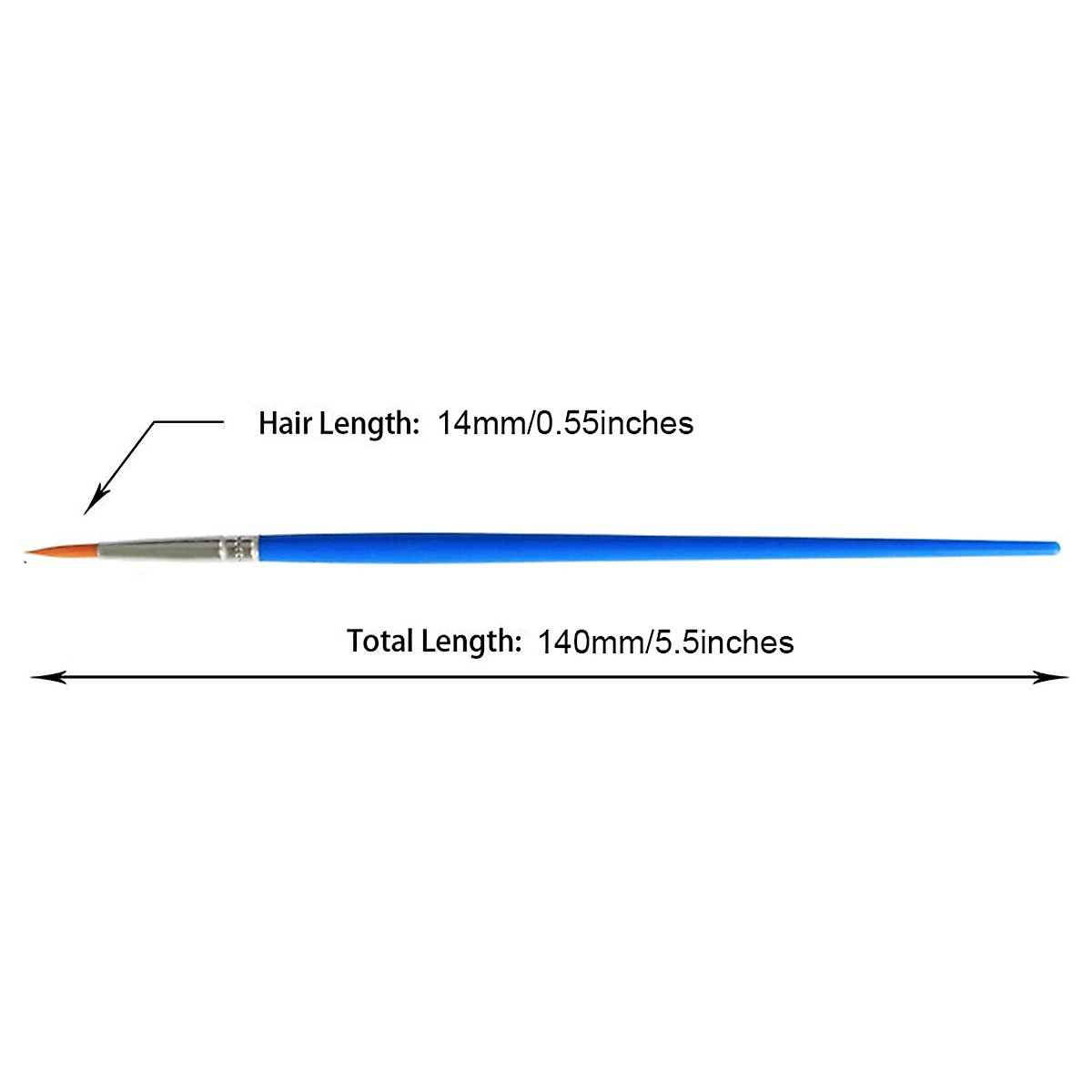 50 Pcs Pointed Round Brushes Set for Kids/Students/Starter/Teens/Children ，Detail Paint Brushes Bulk for Art Class Painting/Painting Party/Acrylic Oil Watercolor，Short Plastic Handle Paintbrushes