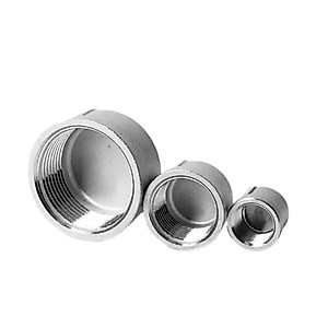 304 Stainless Steel Inner Wire Pipe Cap Internal Thread Wire Buckle Plug Head Bulkhead Pipe Plug Cap Joint 4 Minutes 6 Minutes HJDIPCKYVG(10PCS_DN25)