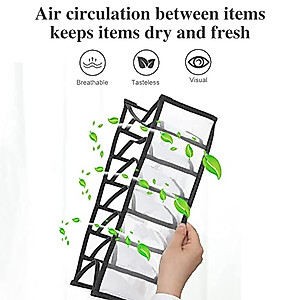 Yionna 2 pcs 7 grid Clothes Organizer Clothing Storage for Jeans T Shirt Pants Organization and Storage 7 grid 14"X 9.84" X 7.87"