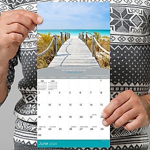 TF PUBLISHING 2024 Paths to God Mini Calendar | Large Grids for Appointments and Scheduling | Vertical Monthly Wall Calendar 2024 | Home and Office Organization | Premium Thick Gloss Paper | 7"x7"