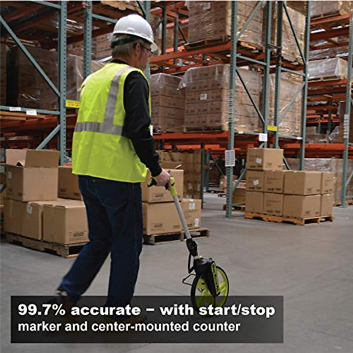 Calculated Industries 6540 Wheel Master Pro 12 Commercial Grade Feet-Inch Distance Measuring Wheel; + FREE Carrying Pack