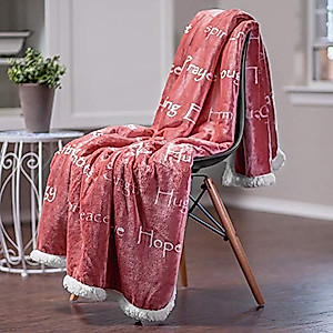 Chanasya and Healing Hugs Gift Throw Blanket Set - Sympathy, Warm Postive Thoughts, Courage and Strength - 5-Piece Combo Pack (Blanket, Neck Pillow, Eye Mask, Tote Bag and Socks) Rose Tan