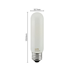 Promotion 2PK LED T10 3.5W, 25W/120V Incandescent Equivalent, Completely Traditional T10 Shape Glass Bulbs(3.5Wx2PCs)
