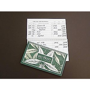 The Big Print Check Register - Spiral Bound