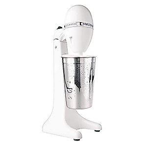 Hamilton Beach 727B DrinkMaster Electric Drink Mixer, Restaurant-Quality Retro Milkshake Maker & Milk Frother, 2 Speeds, Extra-Large 28 oz. Stainless Steel Cup, White