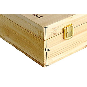 Ziplock Bag Organizer - Stylish Bamboo Zip Lock Storage Organization For Your Kitchen Drawers Cabinet Or Pantry - Wall Mount With Hinge Open Lid And Compression Clasps Great For A Gift