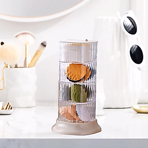 Mumusuki Hair Tie Storage Box, Plastic, Transparent Appearance, Large Capacity Design, Neat Storage, Applicable Scenario for Desktops, Bedrooms, and Dorms, Mumusukia4dwfs6v17