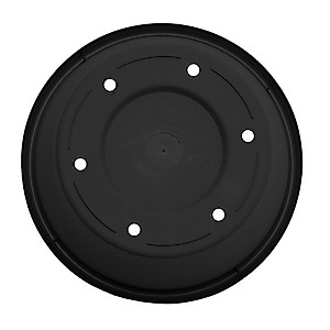 Bloem Terra Pot Round Planter: 16" - Black - Matte Finish, Durable Resin, Traditional Style Pot, for Indoor and Outdoor Use, Gardening, 8 Gallon Capacity, Saucer Not Included