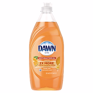 Dawn Ultra Antibacterial Hand Soap, Dishwashing Liquid Dish Soap Orange 19.4 oz (Packaging may vary)