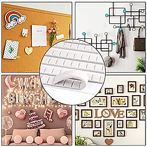 102 Pcs Adhesive Poster Sticky Tack Putty,Removable Putty Non-Toxic Mounting Poster Putty Reusable Wall Safe Tack Putty for Wall Hanging Pictures Museum, Cleaning, Nail (White)