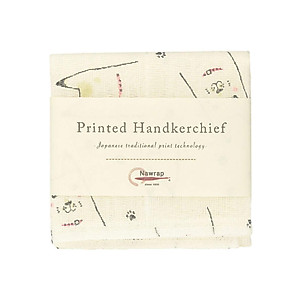 Nawrap Printed Handkerchief Set of 3, Animal, Poppy & Clover