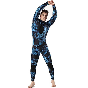 MYLEDI Neoprene 3mm Scuba Diving Suit One Piece Mens Spearfishing Full Body Spearfishing Wetsuit (MY044, XXL)