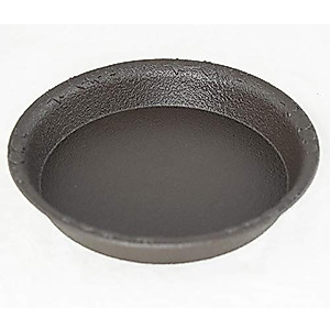 4 Round Plastic Humidity Tray for Bonsai Tree and Home Garden Plant 4.25"x 4.25"x 0.5" - Dark Brown