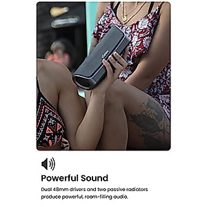 Cleer Audio Stage Smart Bluetooth Speaker - IPX7 Waterproof, Built-in Alexa, Stereo Pairing Capabilities, with Digital Amplifier, Dual 48mm Drivers, and Passive Radiators for Powerful Music and Sound