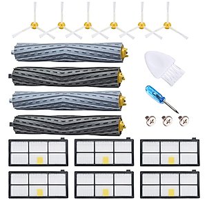 JoyBros Replacement Parts Compatible for iRobot Roomba 800 900 Series 960 860 805 850 980 861 864 866 870 871 880 890 891 981 985 961 Hepa Filter Side/Main Brush accessories