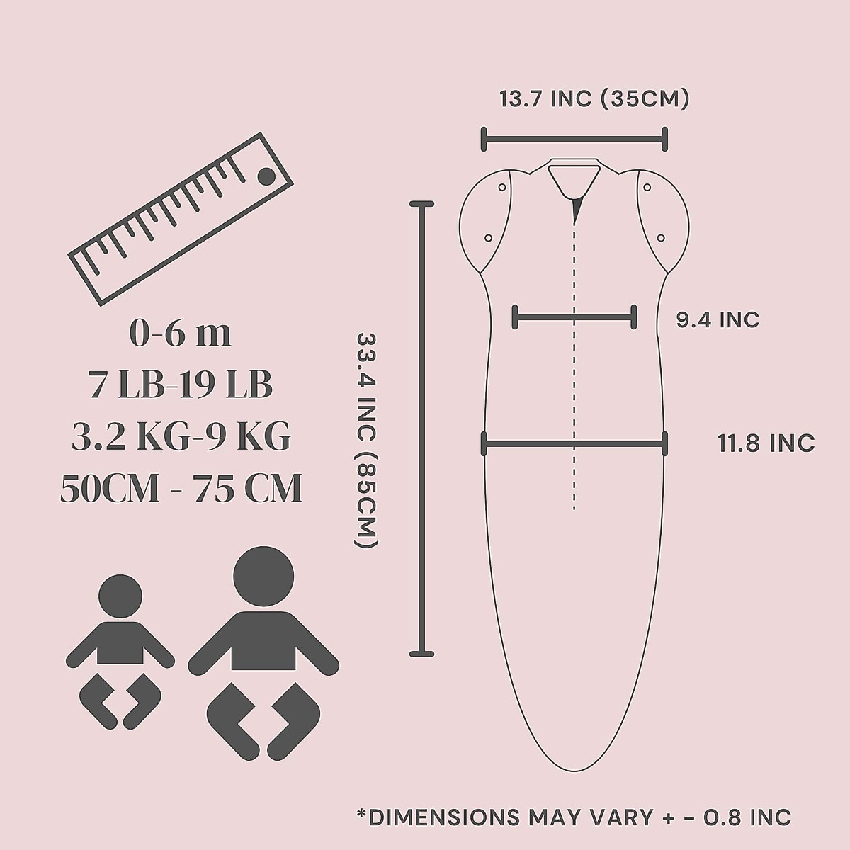 Baby Swaddle, Newborn to 6 Months Babies,0 Cotton, Easy to use with Zipper, Hat is Gift, Transition Swaddle Bag, Unisex, Arms Free in and Out swaddling, Long Sleeve Sleeping Sack (Multi)