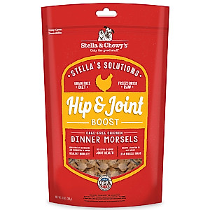 Stella & Chewy's Stella's Solutions Hip & Joint Boost Cage-Free Chicken Dinner Morsels Freeze-Dried Raw Dog Food, 13 oz.