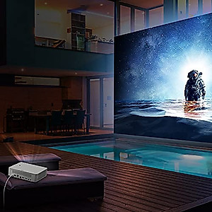 LG PF610P 120” Full HD (1920 x 1080) LED Portable Smart Home Theater CineBeam Projector, 1000 ANSI Lumen, Video, Disney+, YouTube, Apple TV and Wireless Mirroring with MiraCast