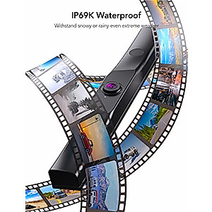 eRapta Battery Wireless Backup Camera ADC5, Stable Signal 5'' HD Monitor, IP69K Rear View Camera for Trucks Car RV etc