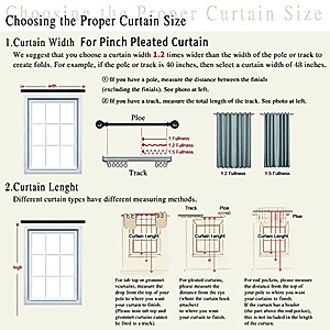 IYUEGO Pinch Pleat Solid Thermal Insulated 95% Sky Blueout Patio Door Curtain Panel Drape for Traverse Rod and Track, Sky Blue 84" W x 72" L (One Panel)