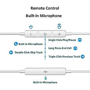 USB C Headphone, USB Type C Wired in-Ear HiFi Digital Earphones with Mic Stereo Bass Noise Canceling Earbuds Compatible with Samsung Galaxy S23/S23 Ultra/S22/S22+/S21FE/A53, Google Pixel 7/7Pro/6/5/4