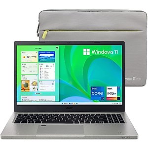 acer Aspire Vero 15.6" FHD IPS Laptop 2022, Green Earth PC, 11th Intel i7-1195G7, Iris Xe Graphics, 16GB DDR4, 512GB SSD, Backlit KB, FP Reader, HDMI, RJ-45, Wi-Fi 6, Windows 10 Home, COU 32GB USB