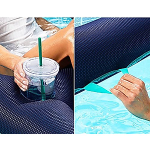 waterlife Ultimate Sunshade Recliner Fabric mesh Covered Pool Lounge