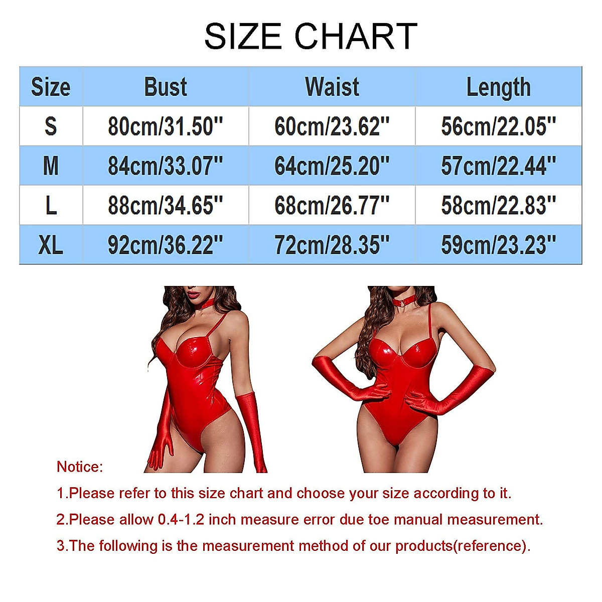Sexy Lingerie,Lingerie For Women One Piece Cut Out Spaghetti Strap Patent Leather Bodysuit Backless Sparkle Wet Look Nightwear Catsuit Red S
